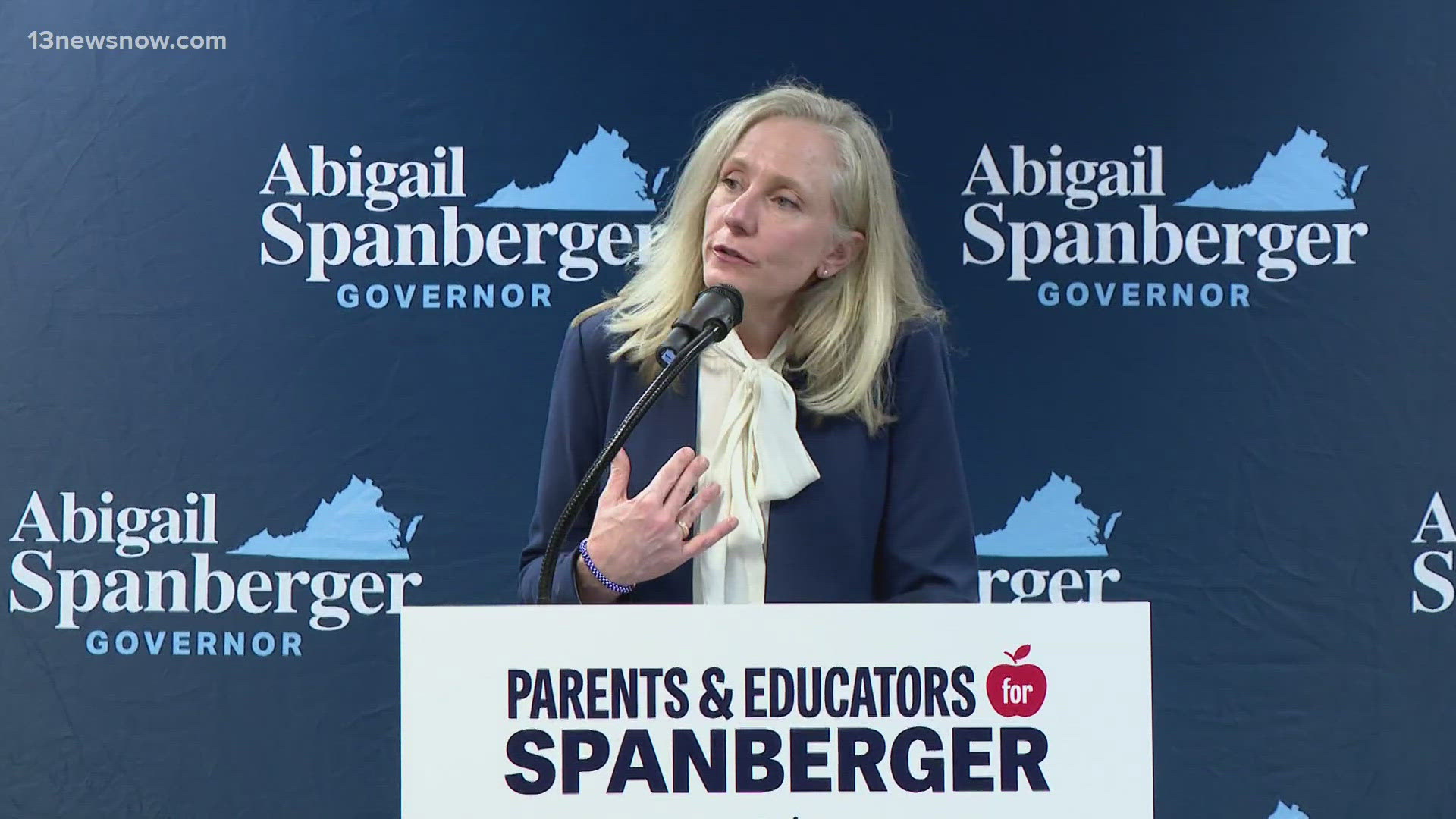 Abigail Spanberger lays out vision to improve public education in Virginia | 13newsnow.com