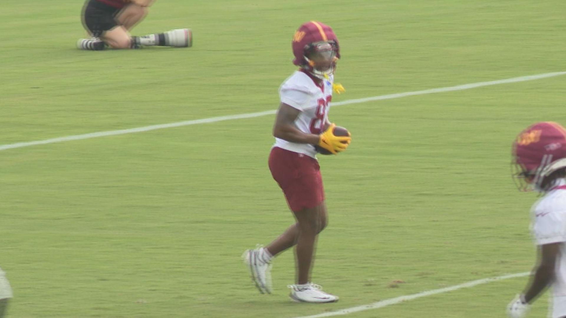 Jaylin Lane embracing NFL learning curve with Commanders | 13newsnow.com