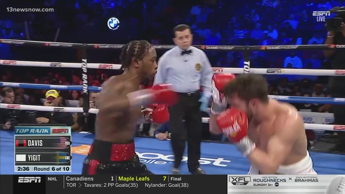 Norfolk's Keyshawn Davis improves perfect record to 8-0 after beating ...