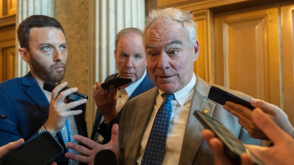 Sen. Kaine supports Jay Jones amid violent text backlash | 13newsnow.com