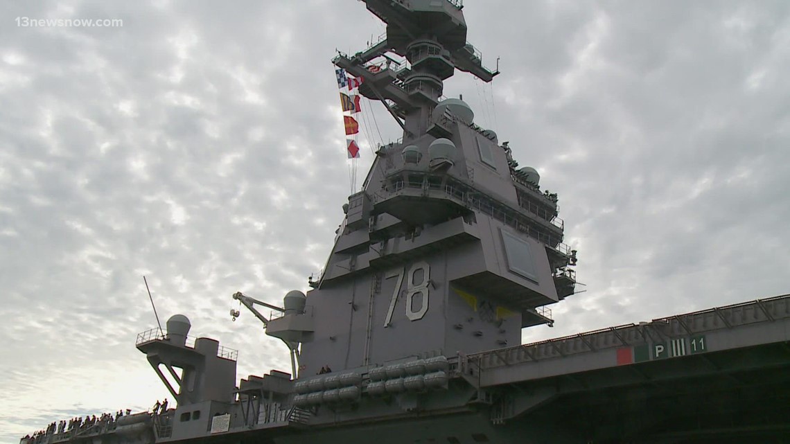 USS Gerald R. Ford continues making progress toward its maiden ...