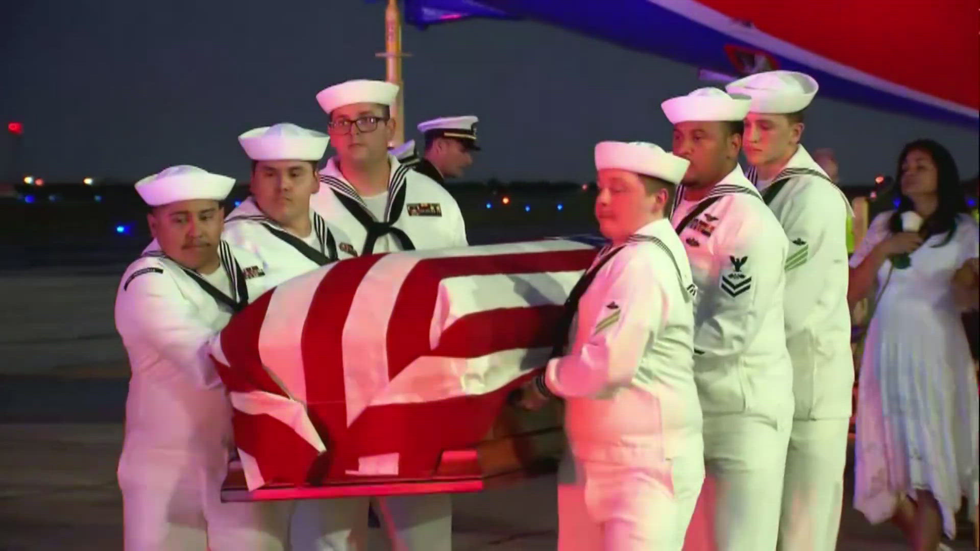 Sailor Angelina Resendiz's remains return to Texas with honors ...