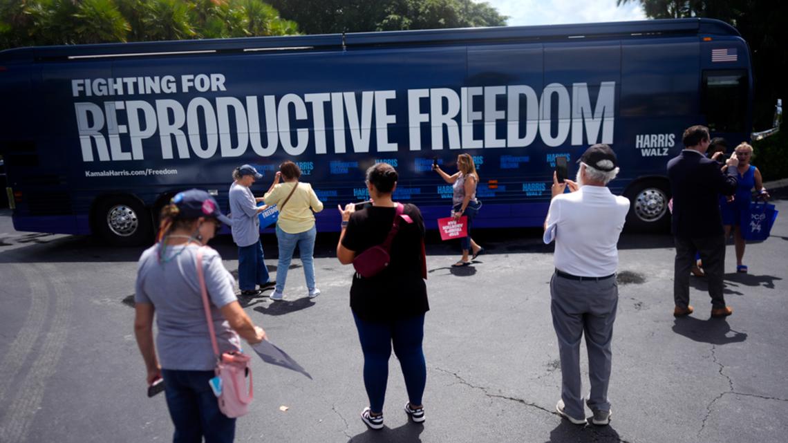 Harris-Walz 'Reproductive Freedom Bus Tour' makes stop in Virginia ...
