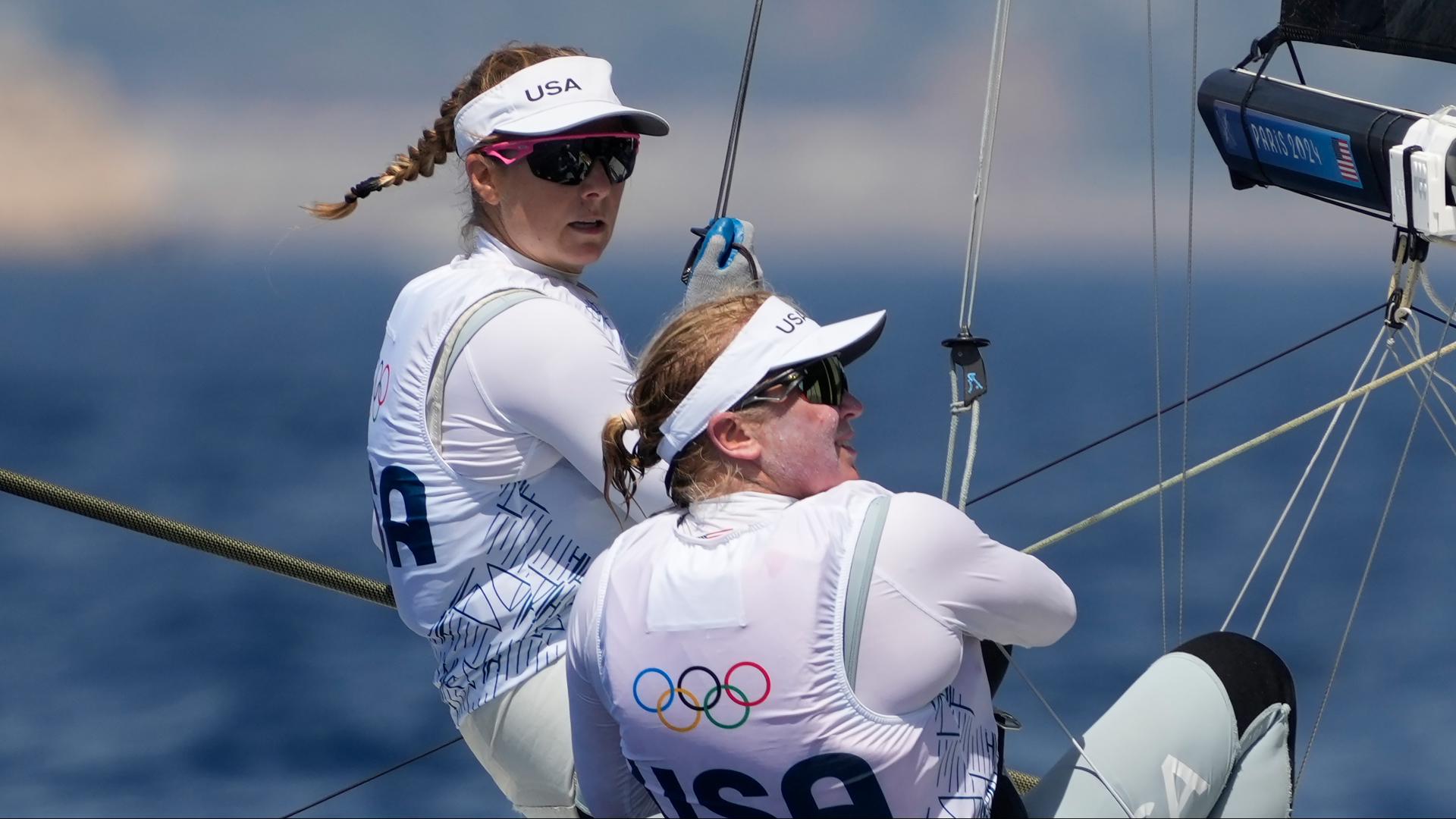 ODU grad Stephanie Roble competes in skiff sailing medal round ...