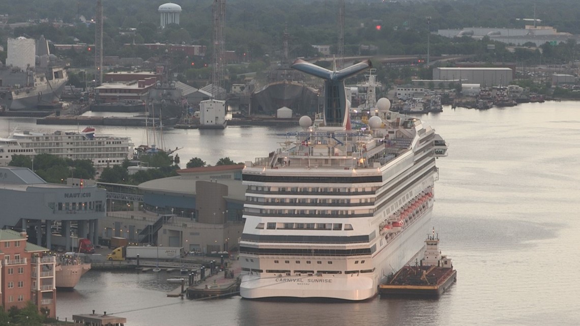 Carnival Sunrise sets sail on maiden voyage from Nauticus | 13newsnow.com