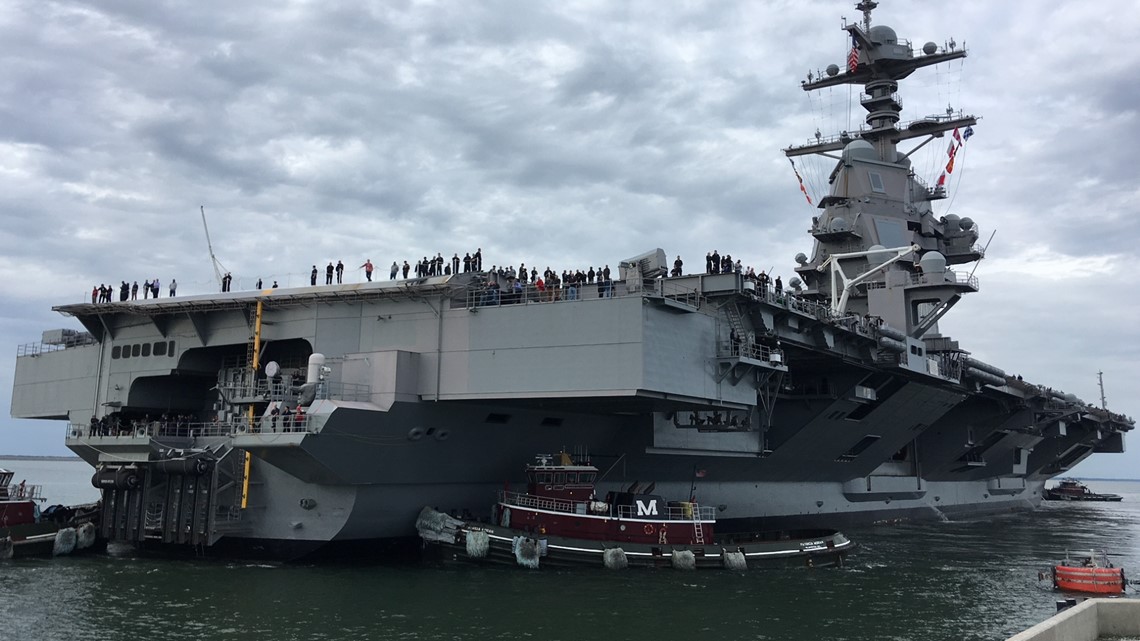 Norfolk-based USS Ford Strike Group arrives in East Mediterranean ...