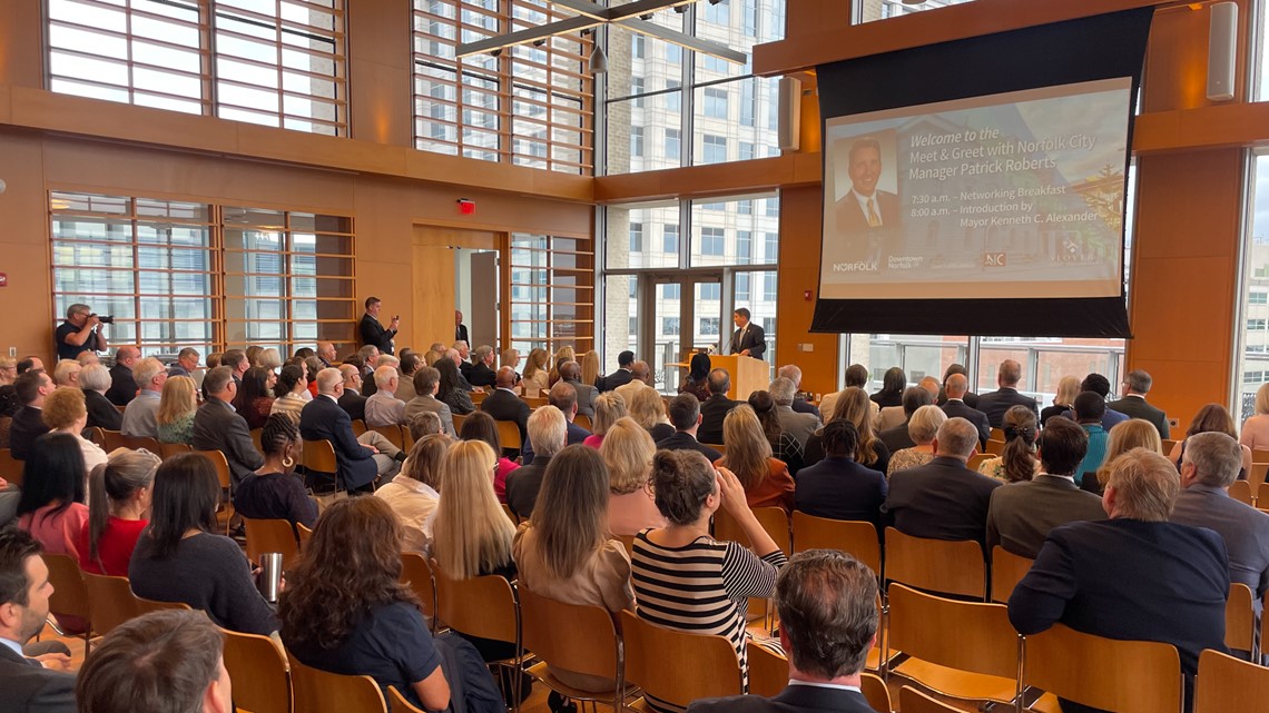 Norfolk's new City Manager Pat Roberts meets with community partners ...