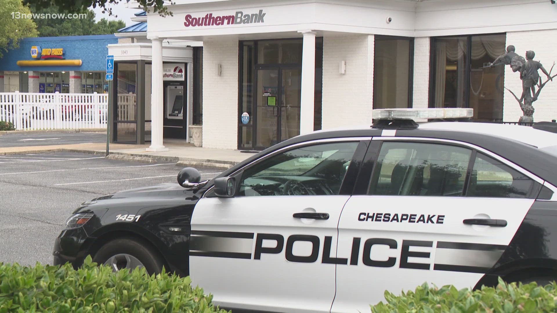 Chesapeake police investigate morning bank robbery | 13newsnow.com