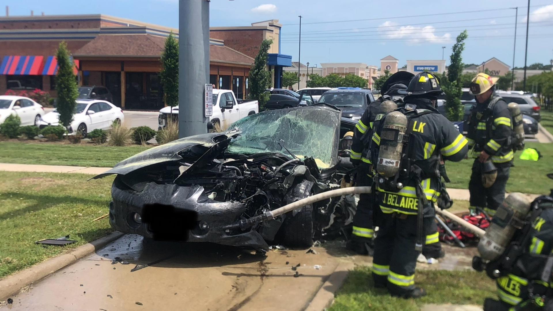 Fiery Suffolk crash sends 2 drivers to hospital | 13newsnow.com