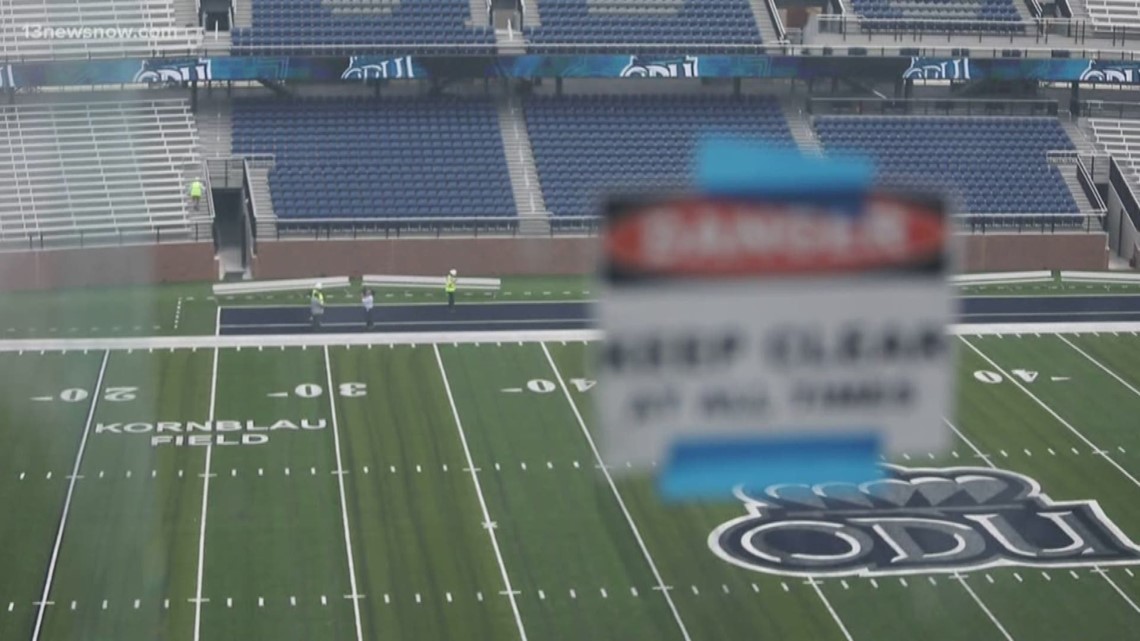 Behind the scenes look at new Old Dominion University football stadium ...