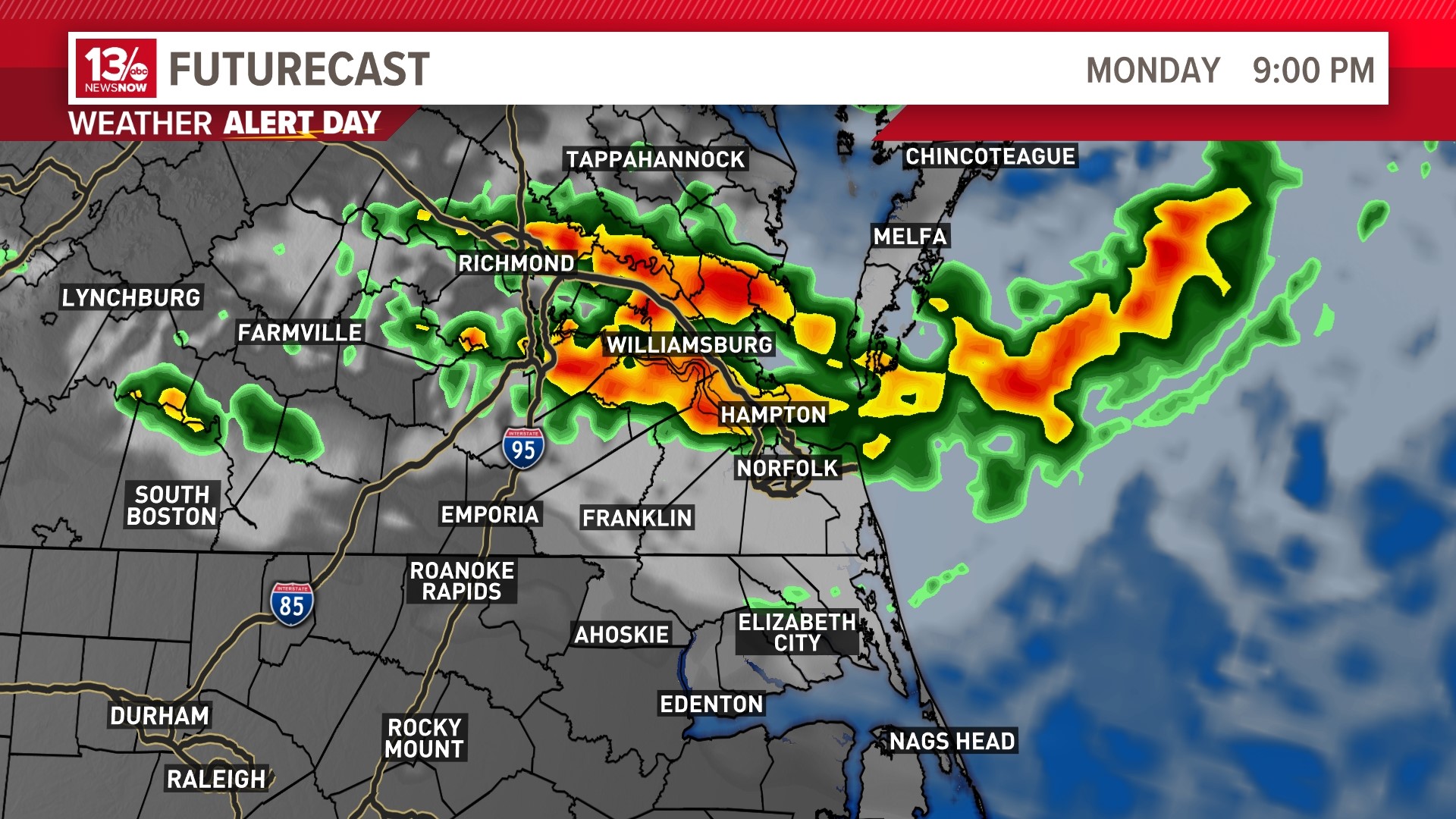 Severe Thunderstorm Watch issued for majority of Virginia | 13newsnow.com