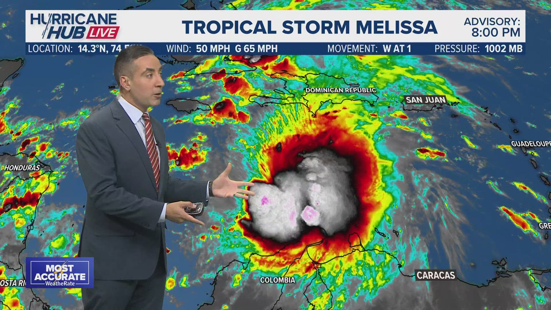 Tropical Storm Melissa forecast to become major hurricane, could even ...