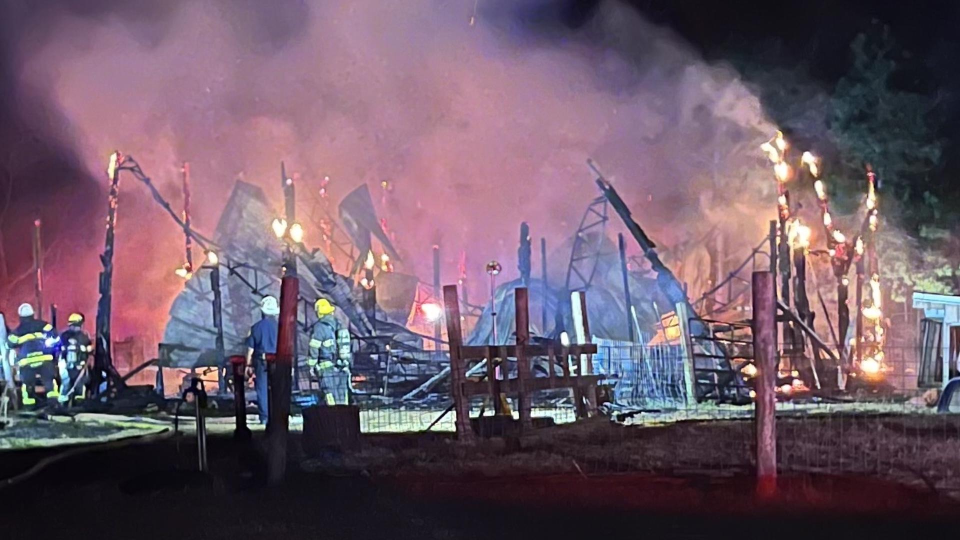 2 barn fires blaze in rural Chesapeake | 13newsnow.com