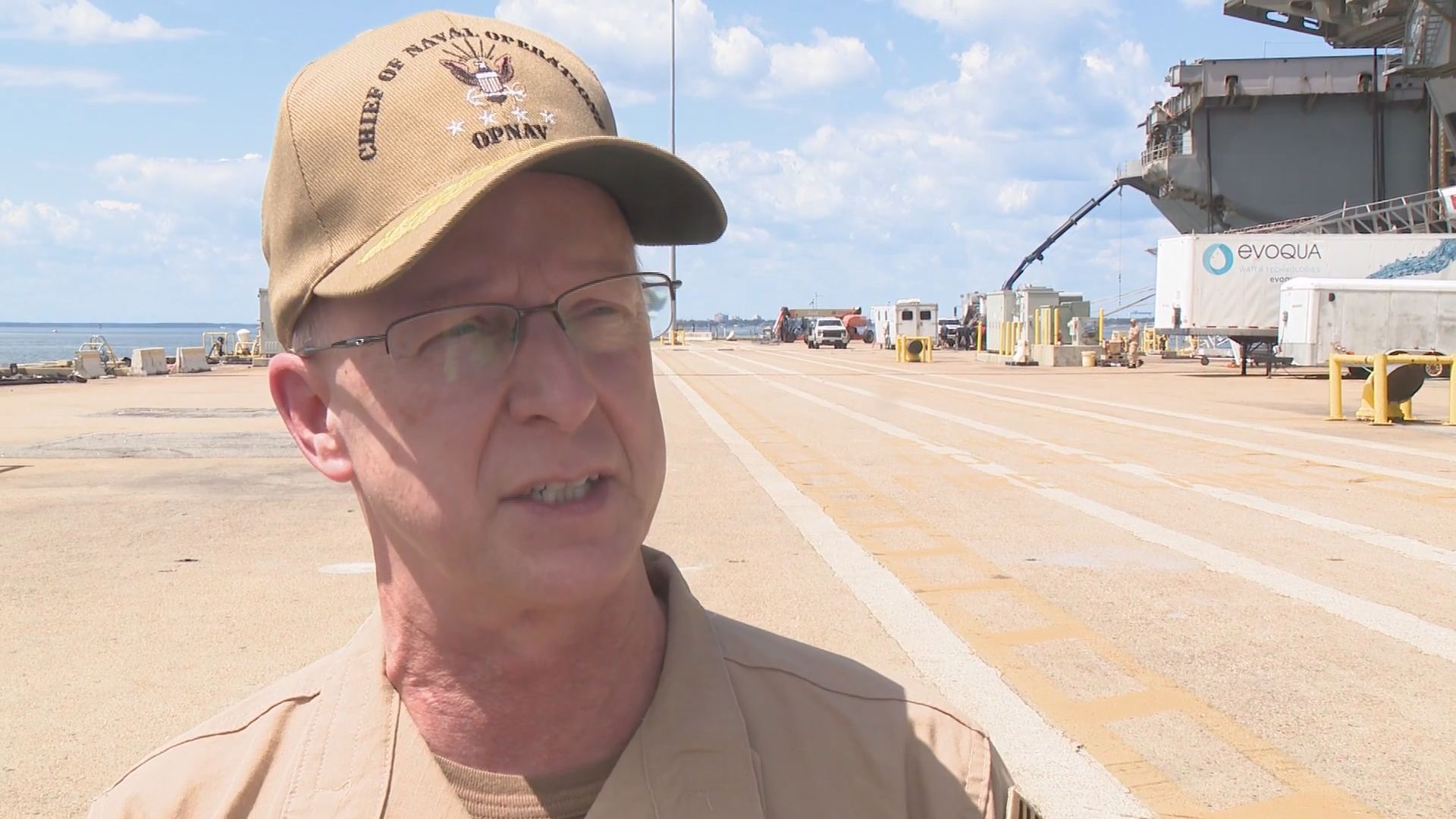 Interview: New Chief of Naval Operations visits USS Harry S. Truman ...