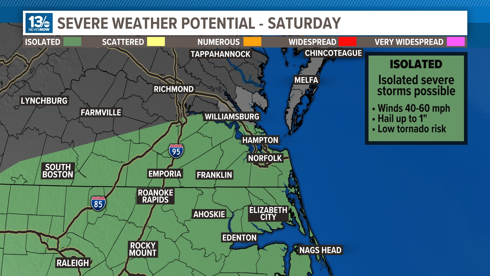 Flood watch issued Saturday for Coastal Virginia | 13newsnow.com