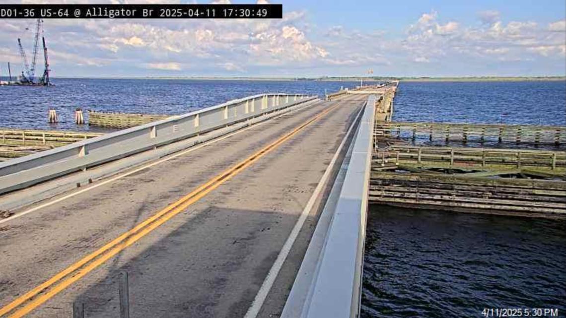 Alligator River Bridge closes due to malfunction | 13newsnow.com