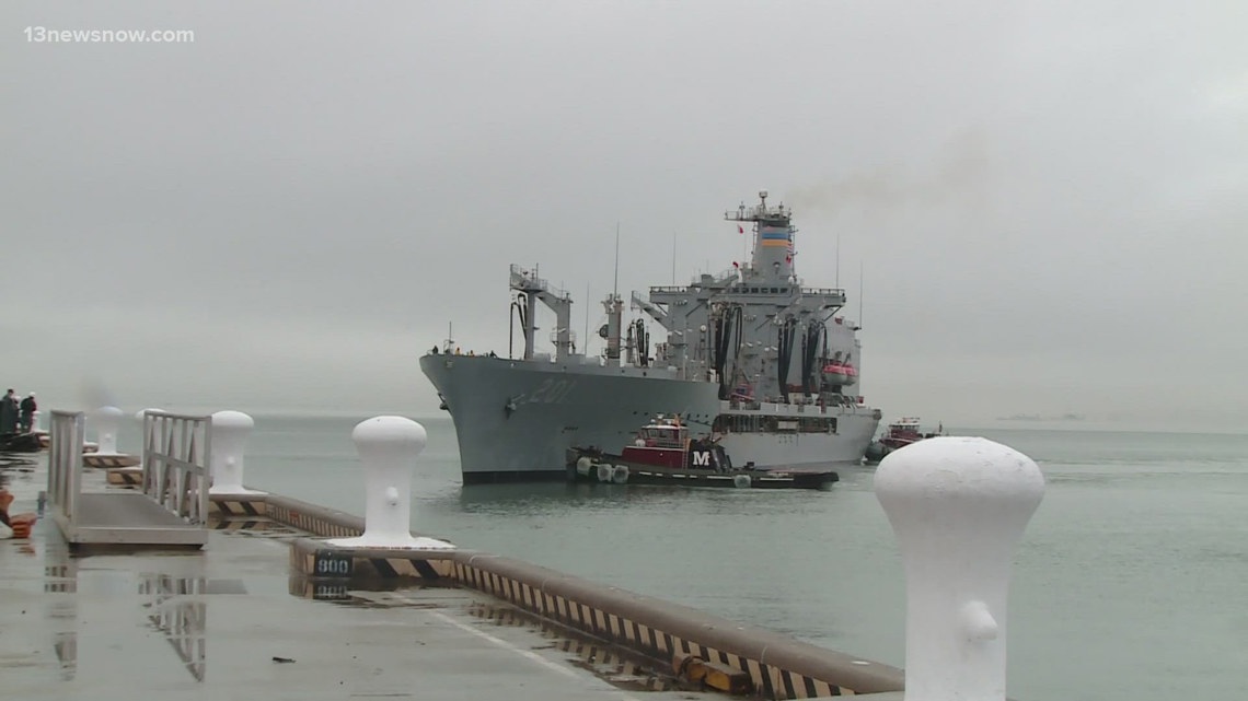 USNS Patuxent returns to Norfolk just in time for the holidays ...