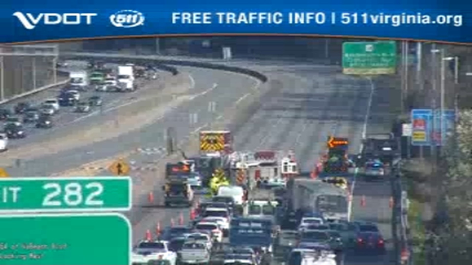 Multi-vehicle crash including dump truck leads to lane closures ...