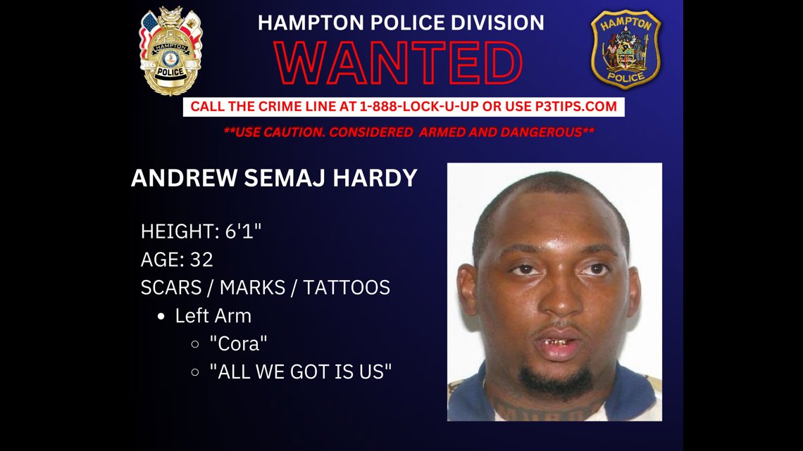 Man wanted in Hampton considered 'armed and dangerous' | 13newsnow.com