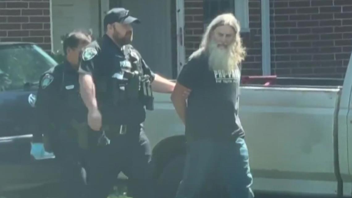 Man who wore 'Camp Auschwitz' shirt to Capitol Riot arrested for dog ...