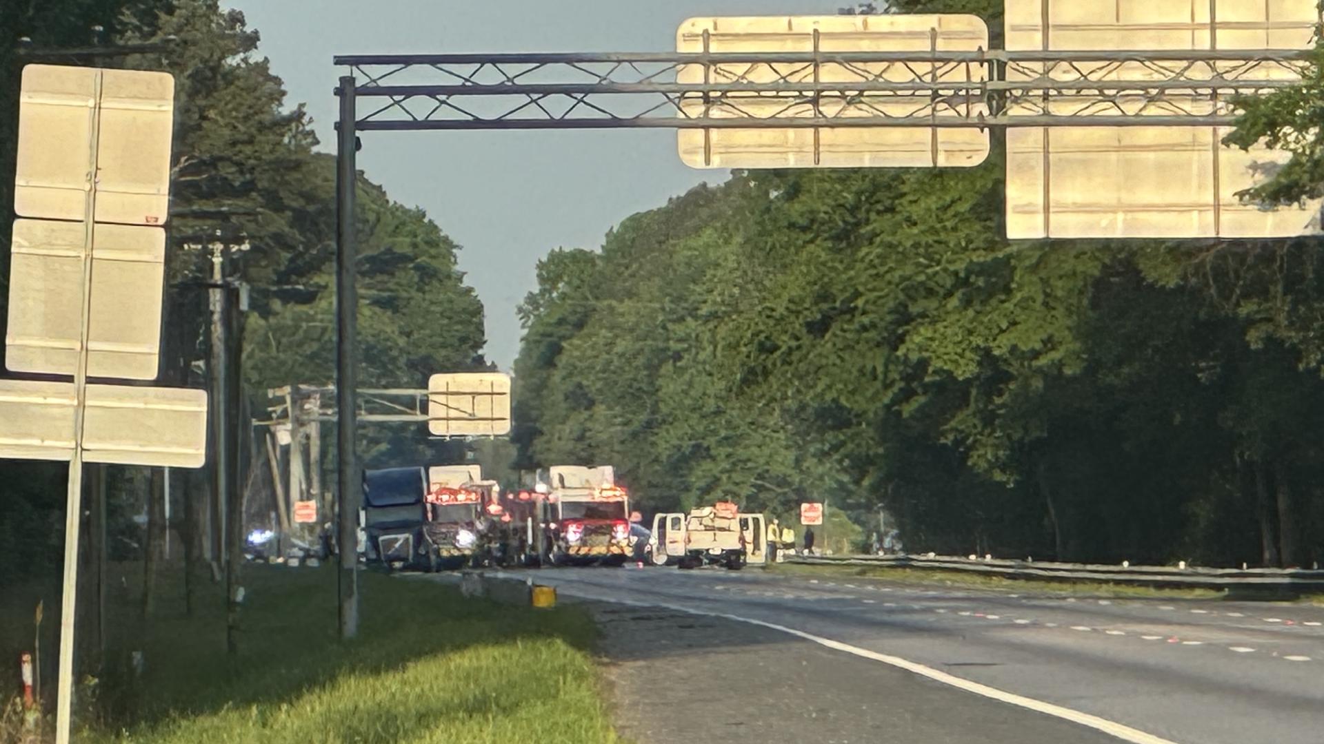 Fatal tractor-trailer crash causes HAZMAT scene, eastbound lanes ...