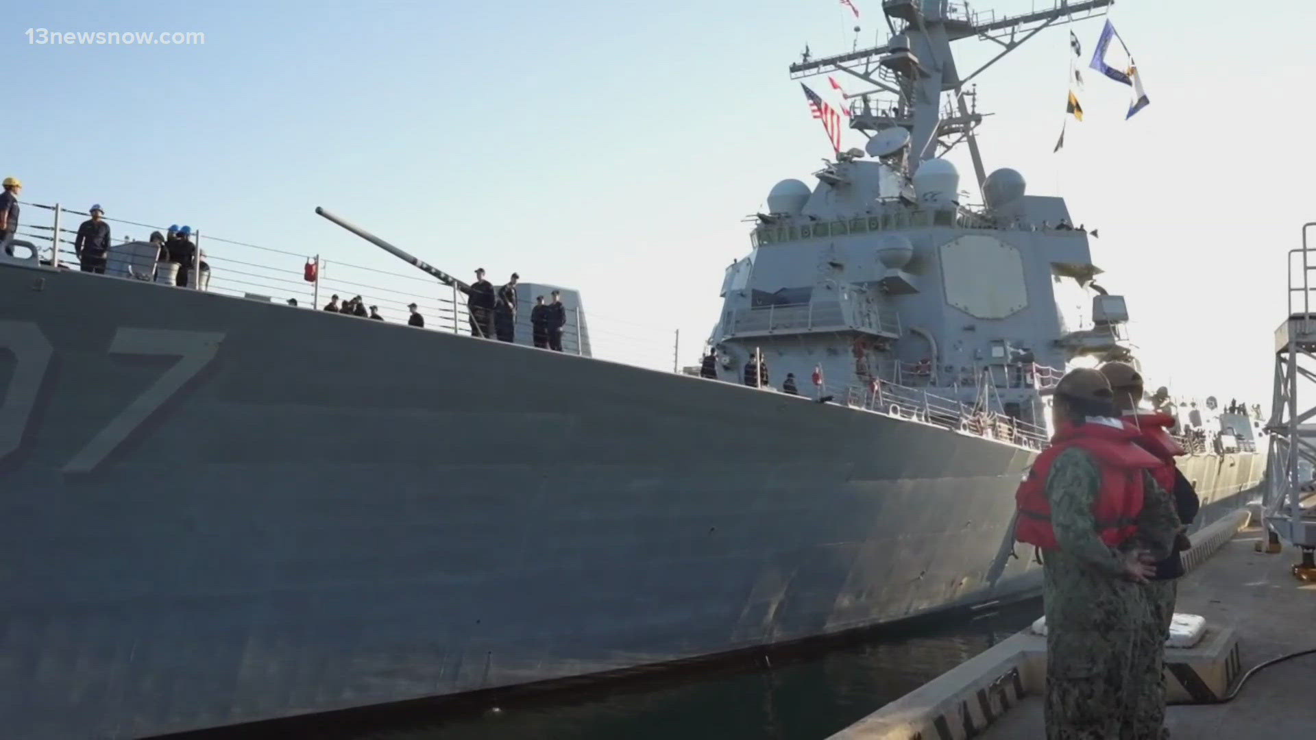 Navy warship deploys to US-Mexico border | 13newsnow.com