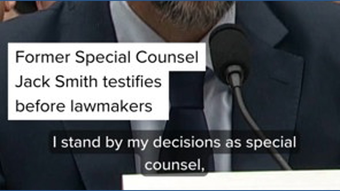 Former Special Counsel Jack Smith testifies publicly before lawmakers ...