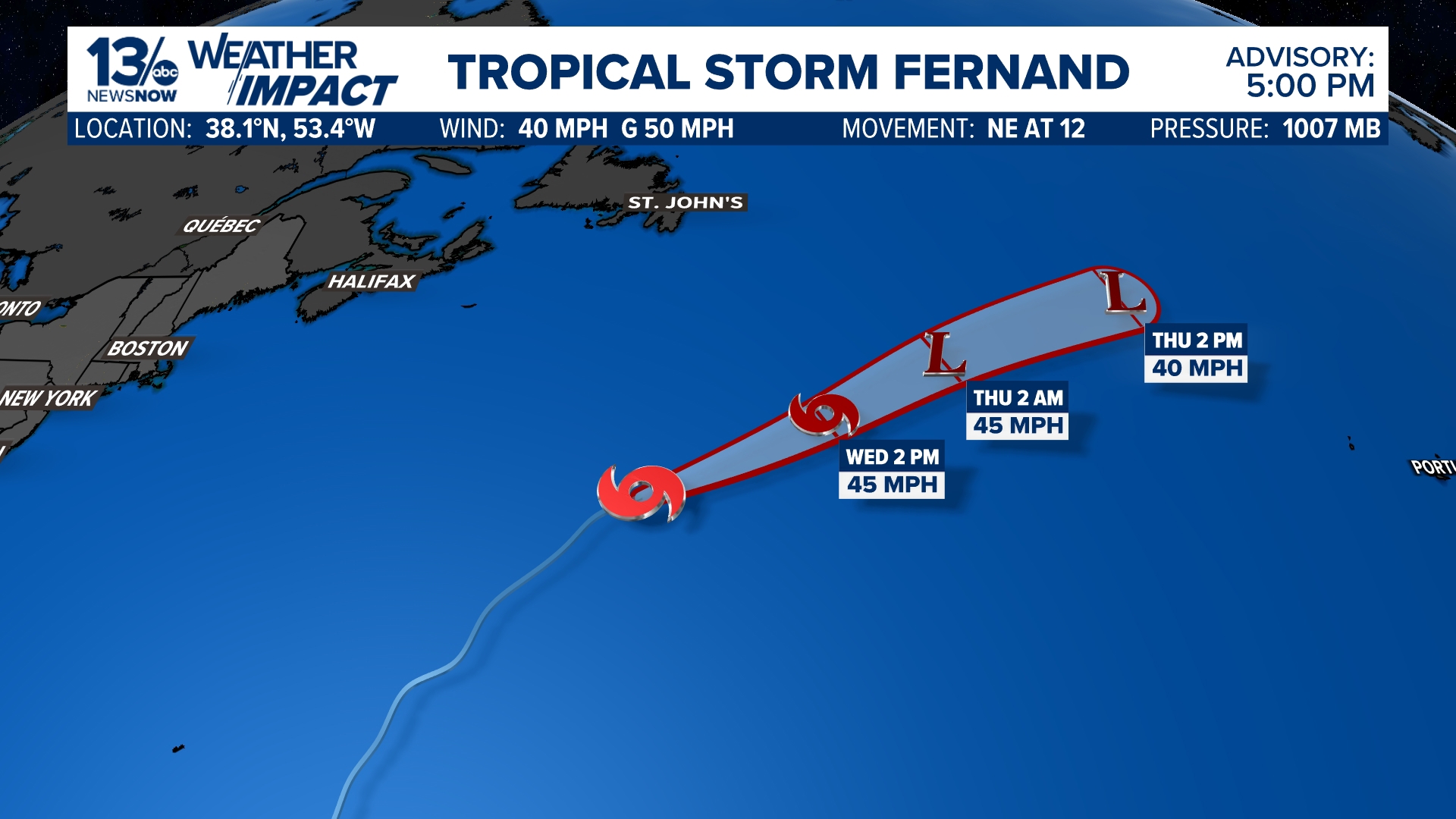 Hurricane Tracker: Tropical Storm Fernand tracks, forecast and updates ...
