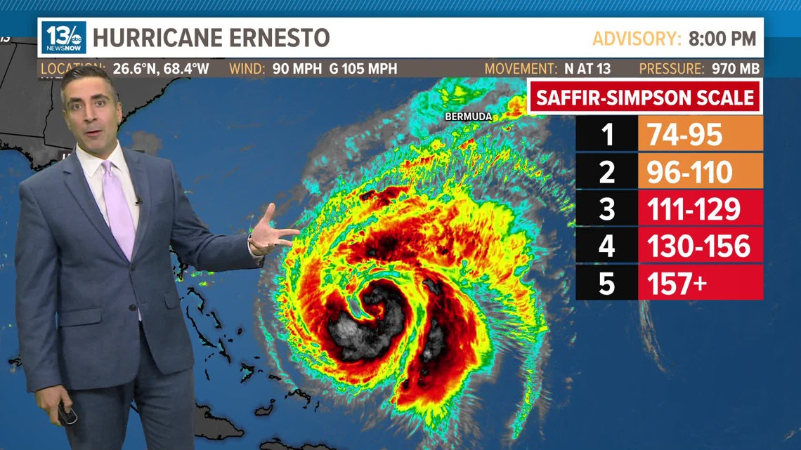 Tropics Update: Tracking Hurricane Ernesto and its impact on the U.S ...