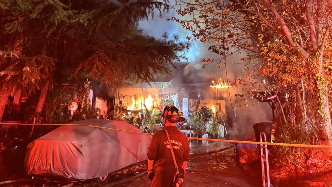 House engulfed in flames in Virginia Beach | 13newsnow.com