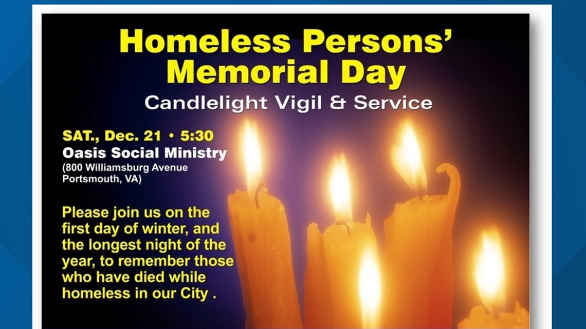 Portsmouth candlelight vigil remembers those who died while homeless ...