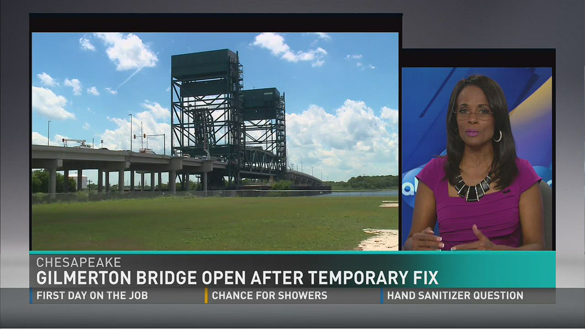 Gilmerton Bridge reopens to a modified lift schedule | 13newsnow.com