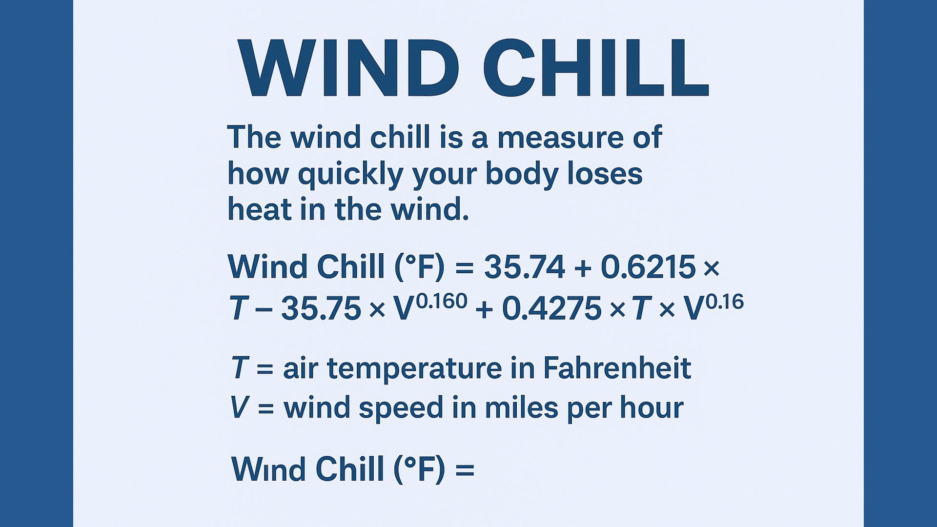 Where does wind chill come from? | 13newsnow.com