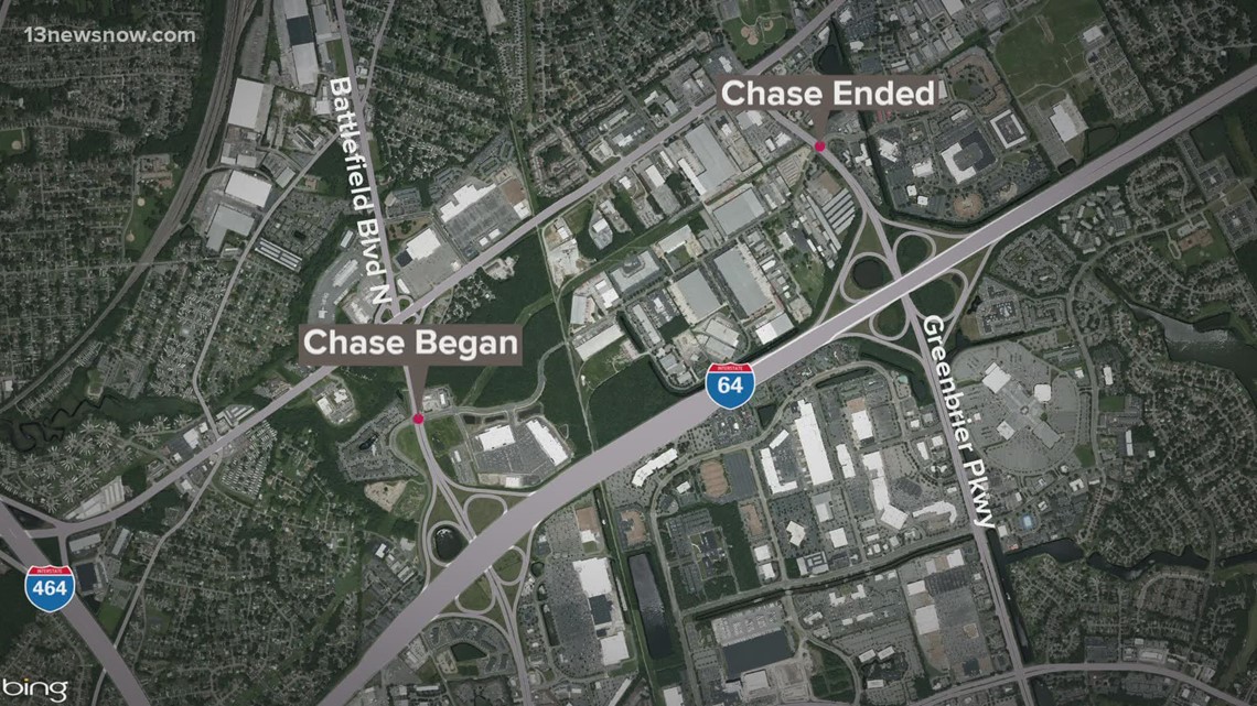 Chesapeake PD looking for chase suspects | 13newsnow.com