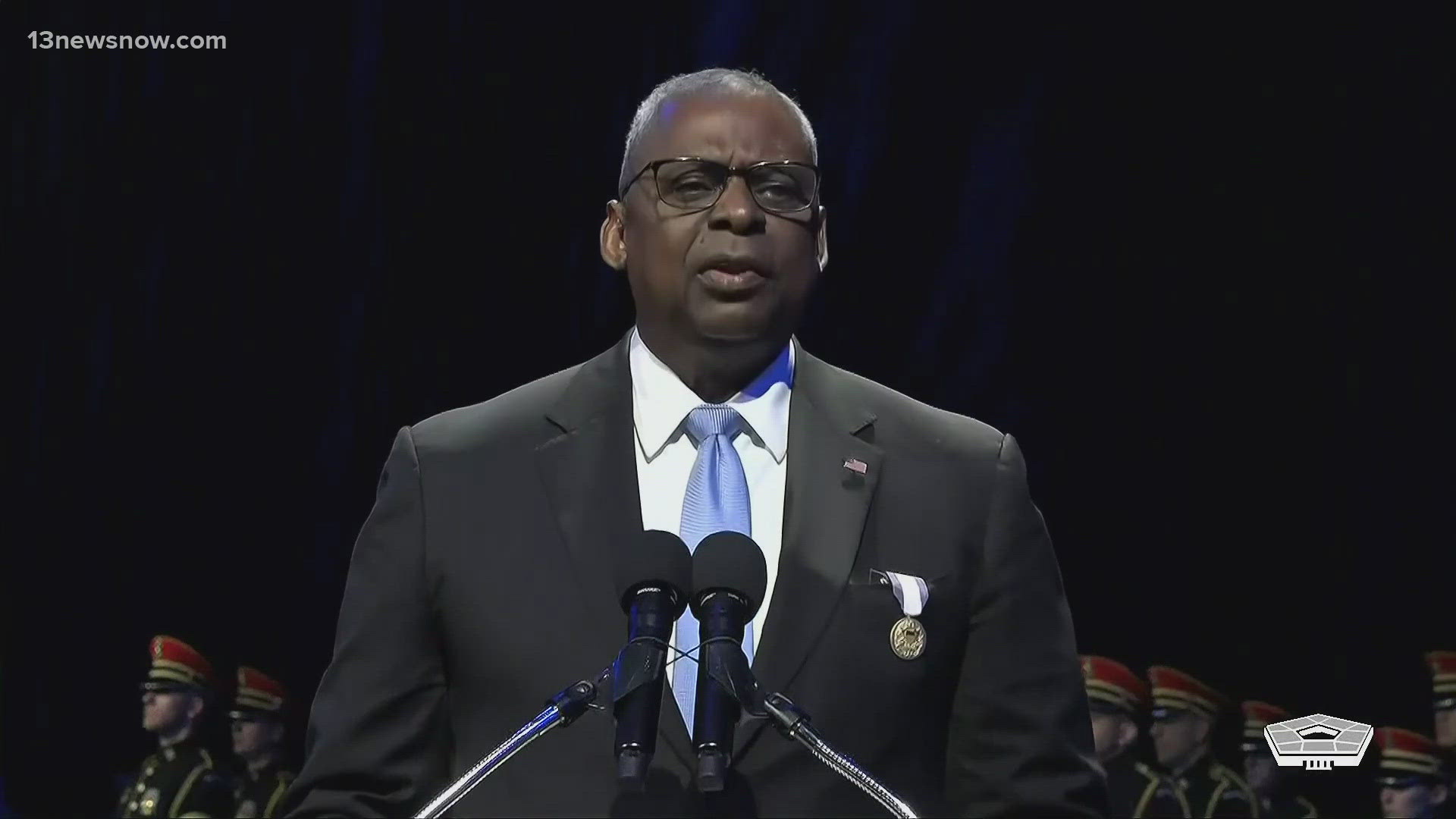 Military bids farewell to Secretary of Defense Lloyd Austin, following ...