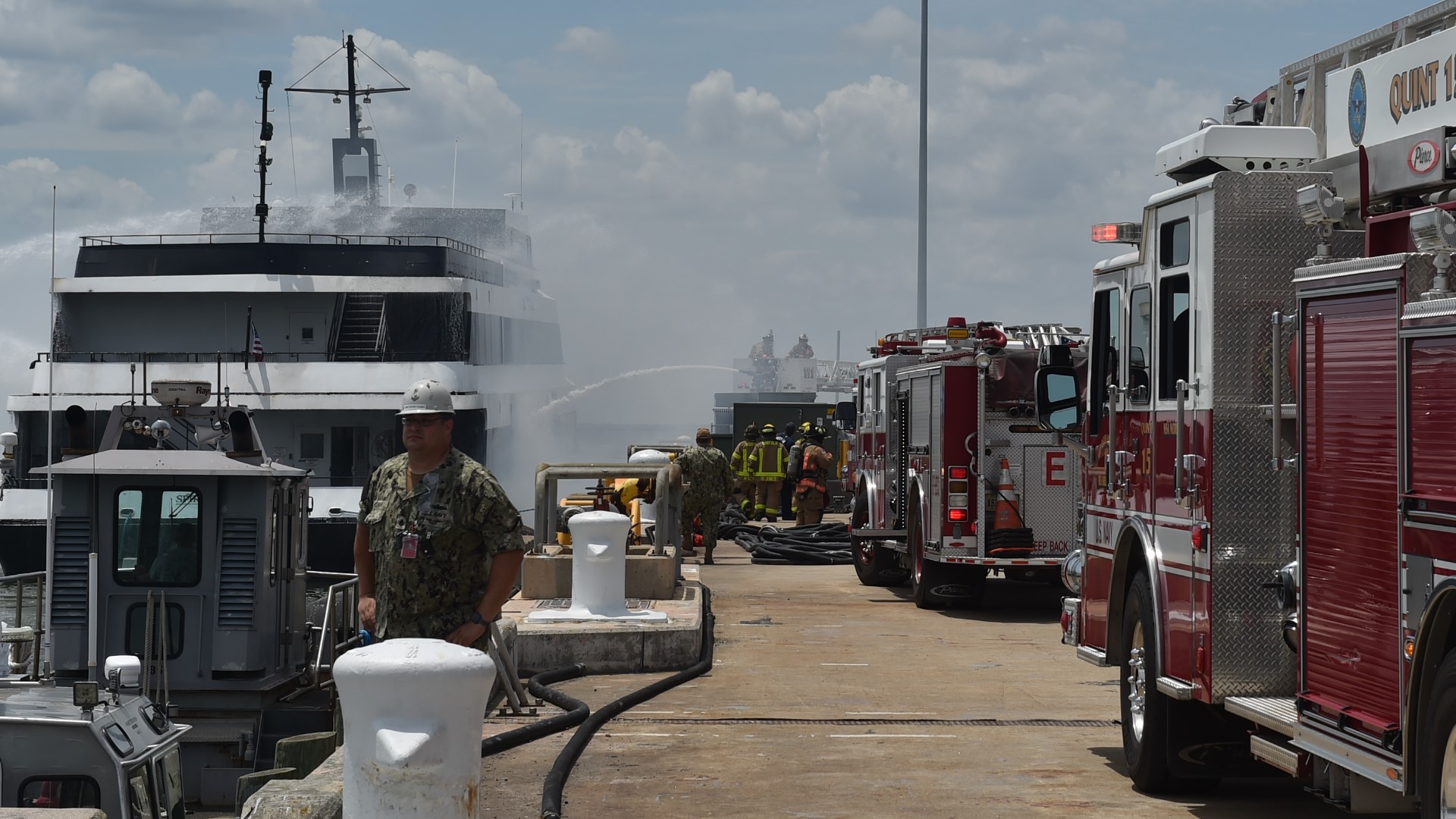 Fire on board the Spirit of Norfolk cruise yacht | 13newsnow.com