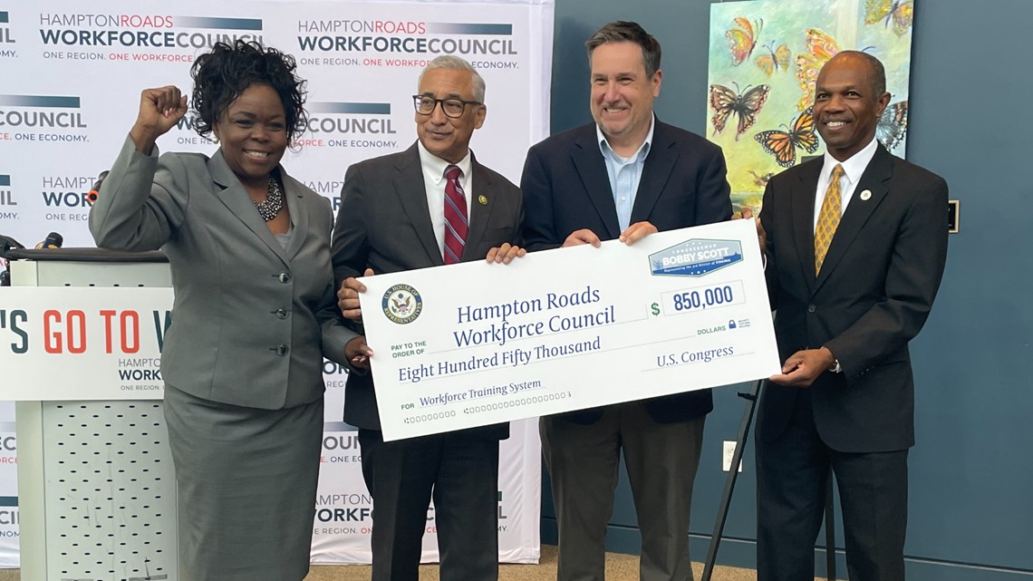 Hampton Roads Workforce Council receives $850,000 check to expand ...