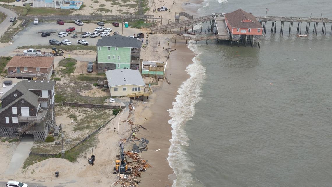 Part of Rodanthe beach reopens after Outer Banks house collapse ...