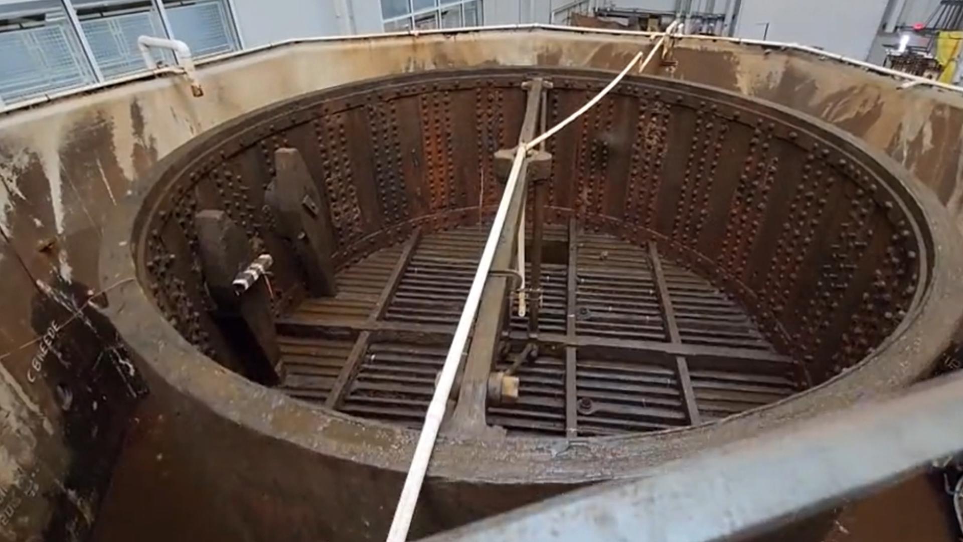 Tour of USS Monitor’s drained gun turret tank | 13newsnow.com