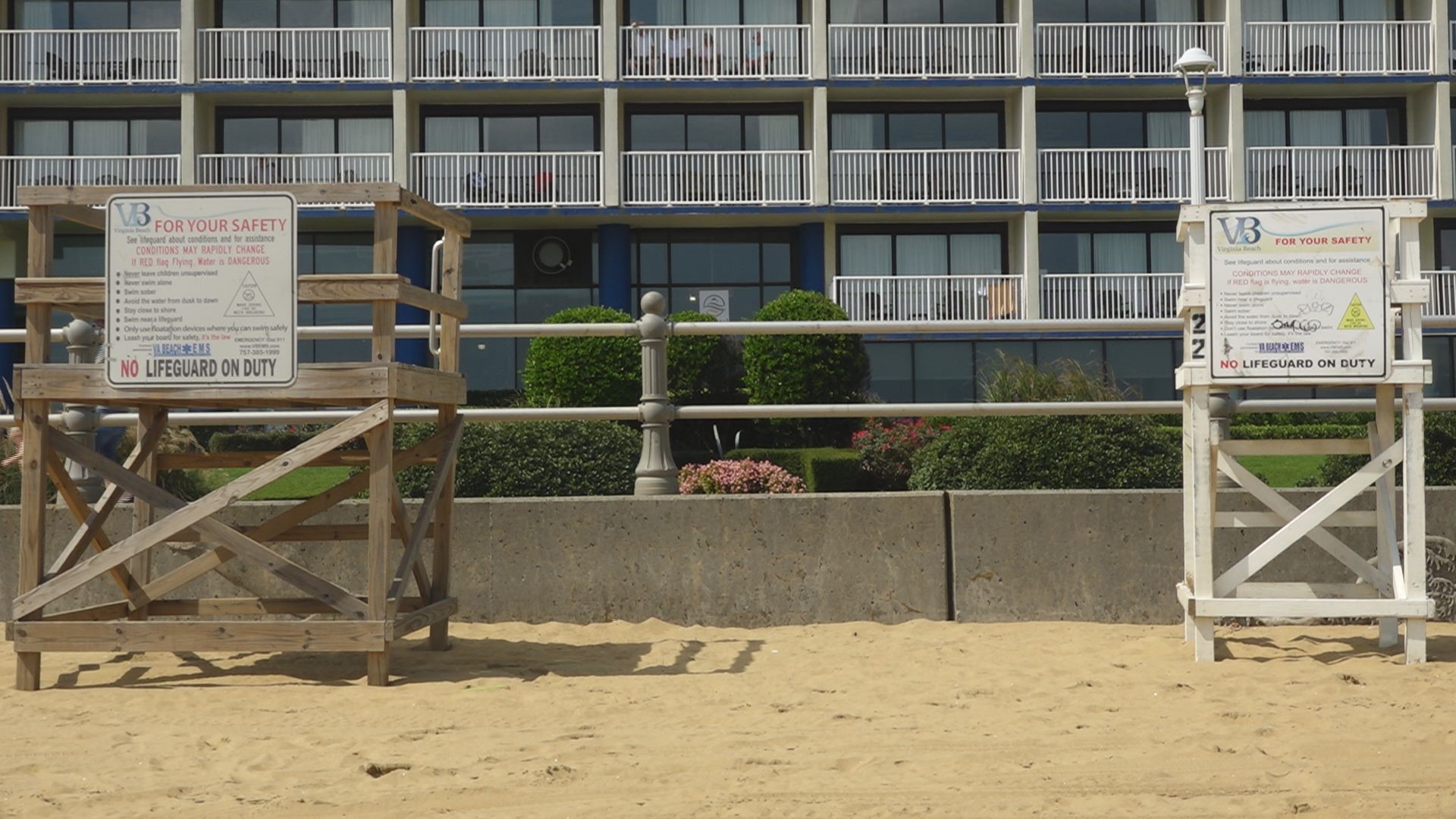 Woman killed after lifeguard stand falls in Virginia Beach | 13newsnow.com