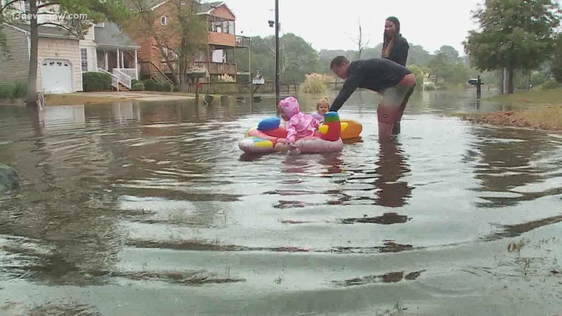 Coastal flooding submerges end of Cape Story by the Sea neighborhood ...
