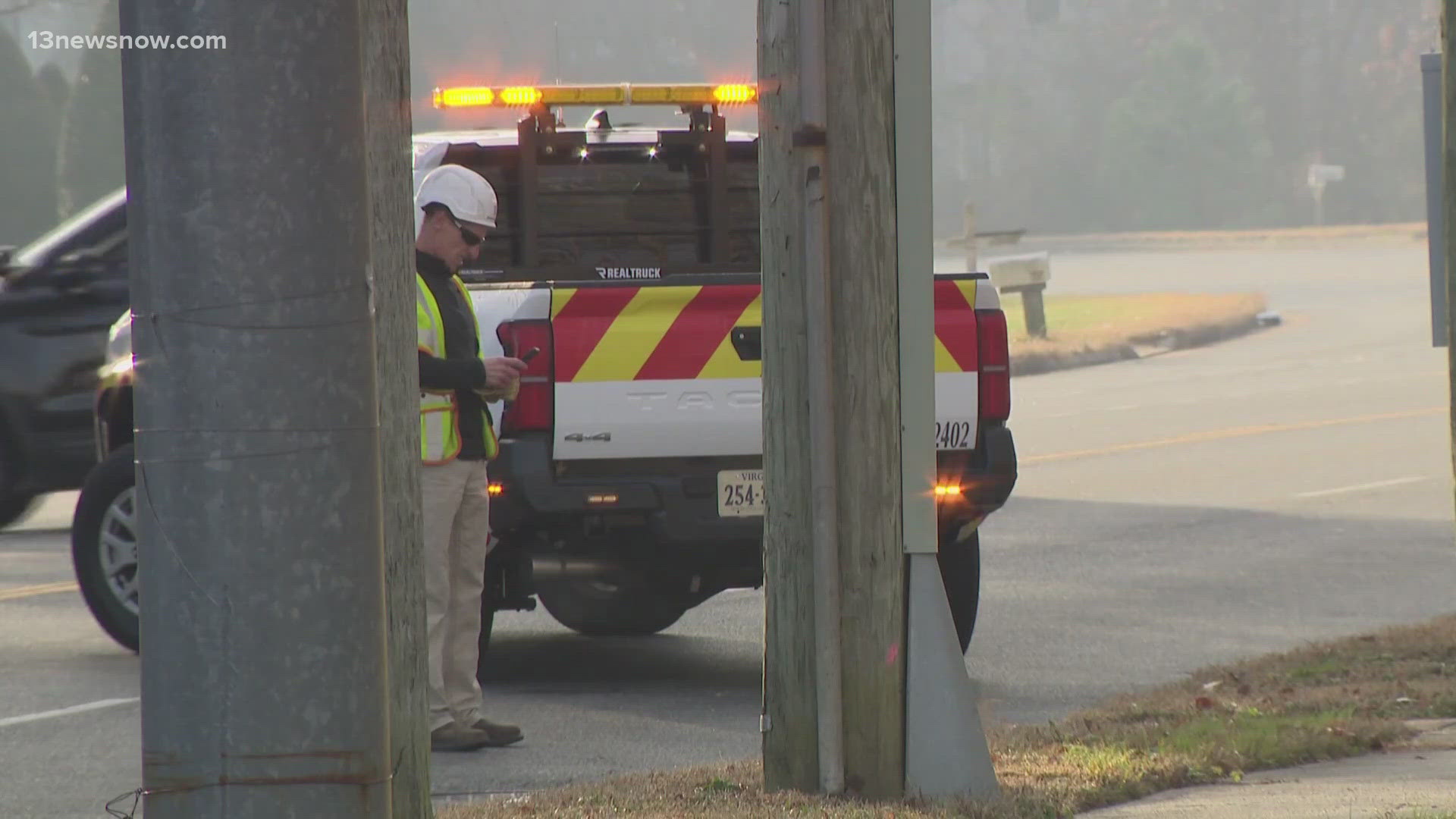 Power restored in Chesapeake after crash knocks out power pole ...