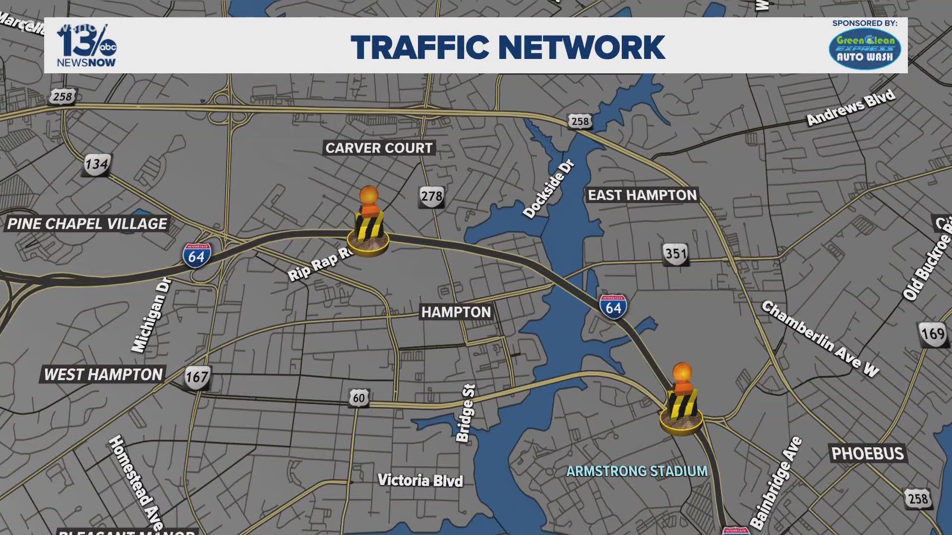 I-64 eastbound closures this week for overnight sign replacements | 13newsnow.com