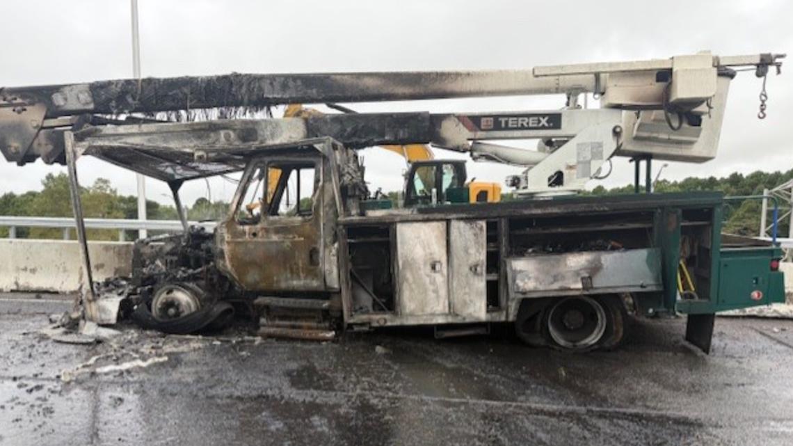 Vehicle fire shuts down I-64 eastbound in Norfolk | 13newsnow.com