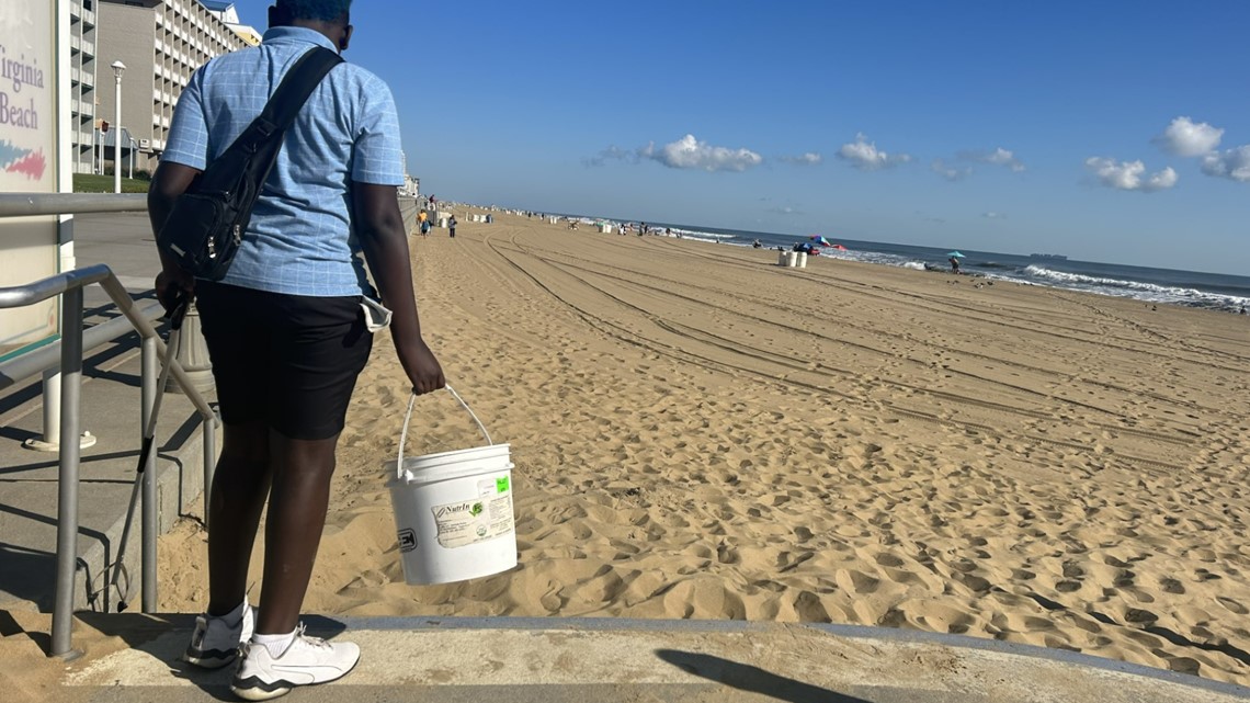 Virginia Beach community gathers to help clean up the Oceanfront ...