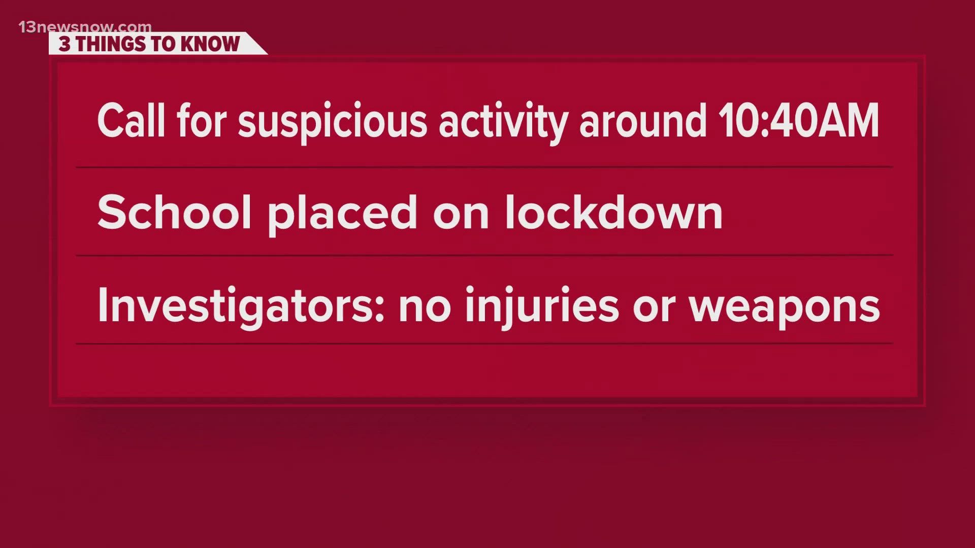 Lake Taylor High School placed on lockdown as police investigate ...