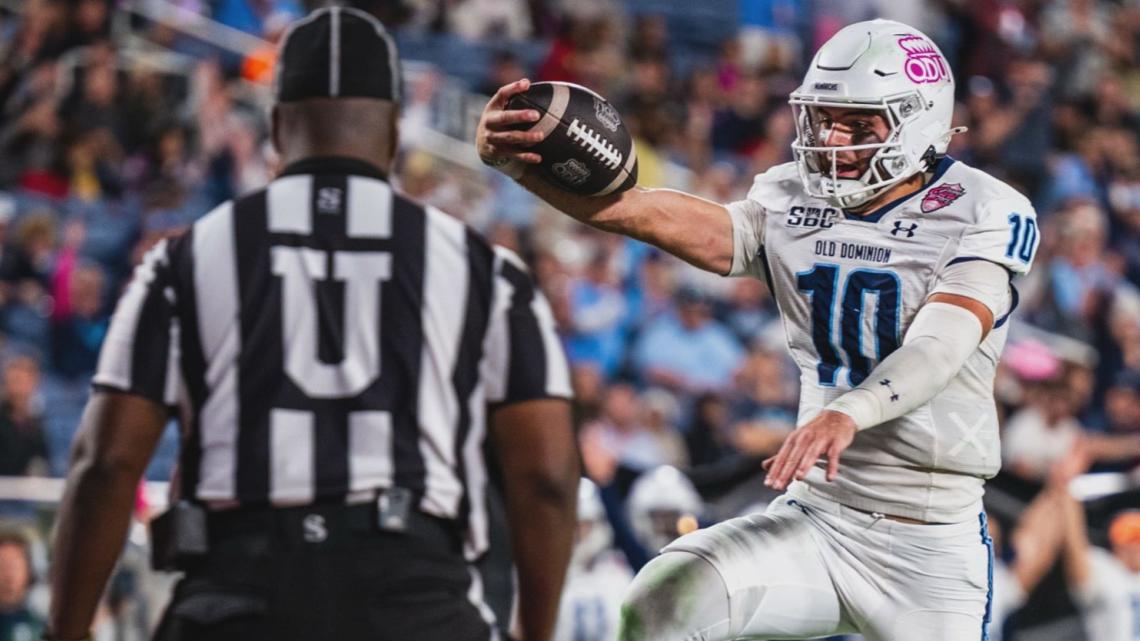 Henicle leads the way as ODU hits historic 10-win mark in Cure Bowl ...