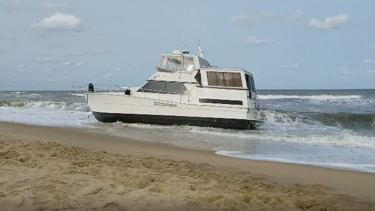 Boat breaks down, drifts ashore at Oceanfront | 13newsnow.com