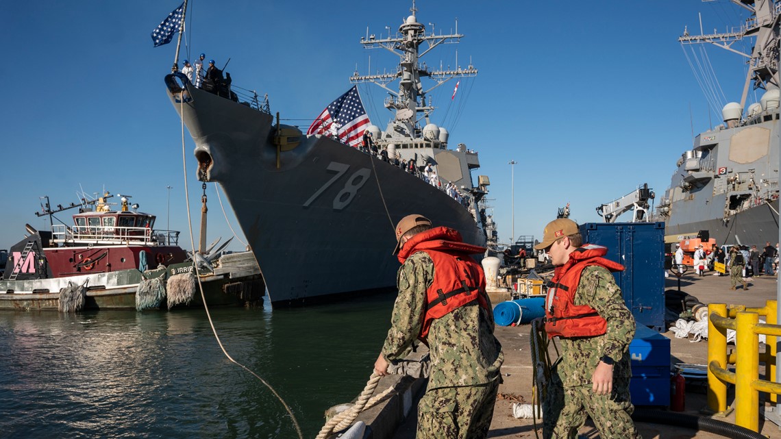 USS Porter returns home to Naval Station Norfolk | 13newsnow.com