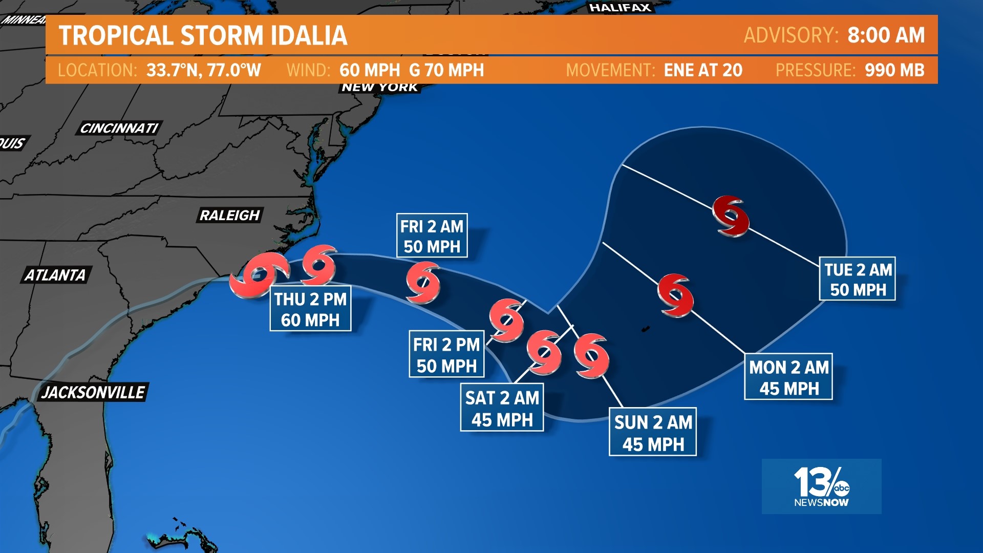 Idalia downgraded to tropical storm over Georgia toward Carolinas ...
